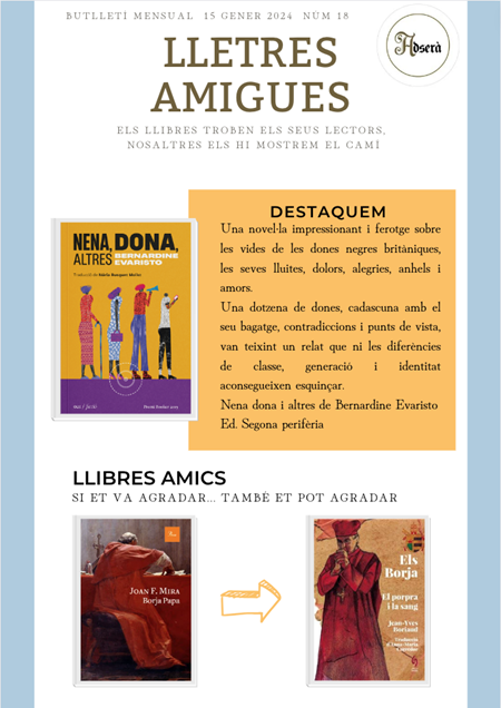 BUTLLETÍ LLETRES AMIGUES núm 16 (octubre 2023) | Bloq catala